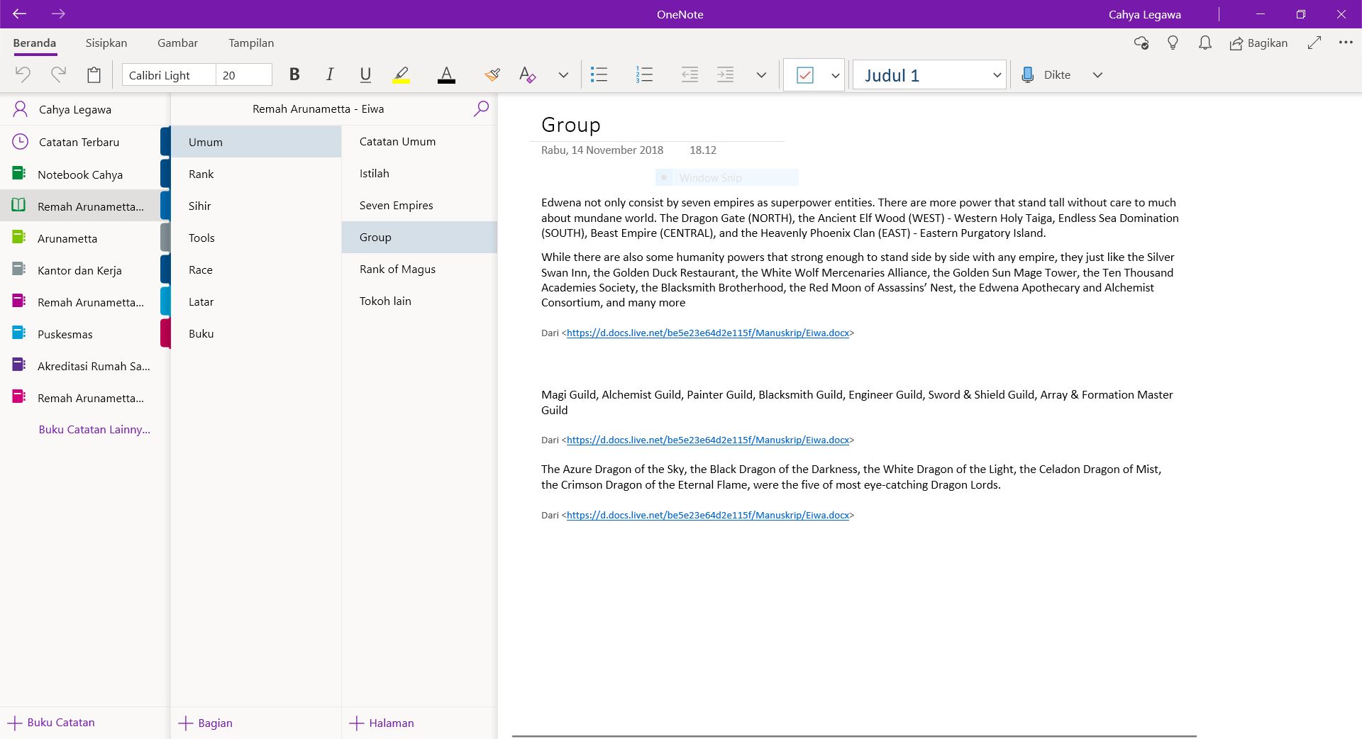 OneNote, Tempat untuk Semua Catatan – Bhyllabus l'énigme